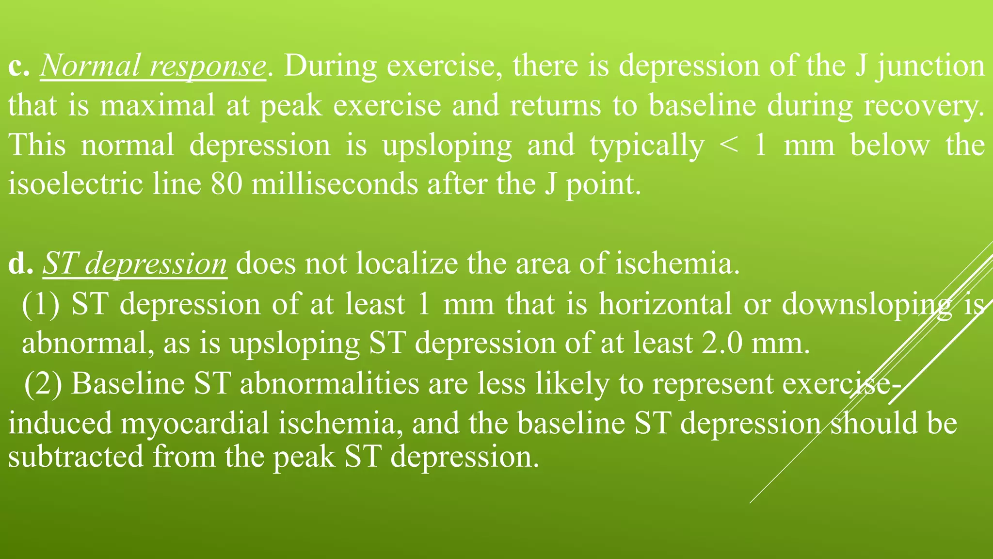 Exercise electrocardiography | PPTX