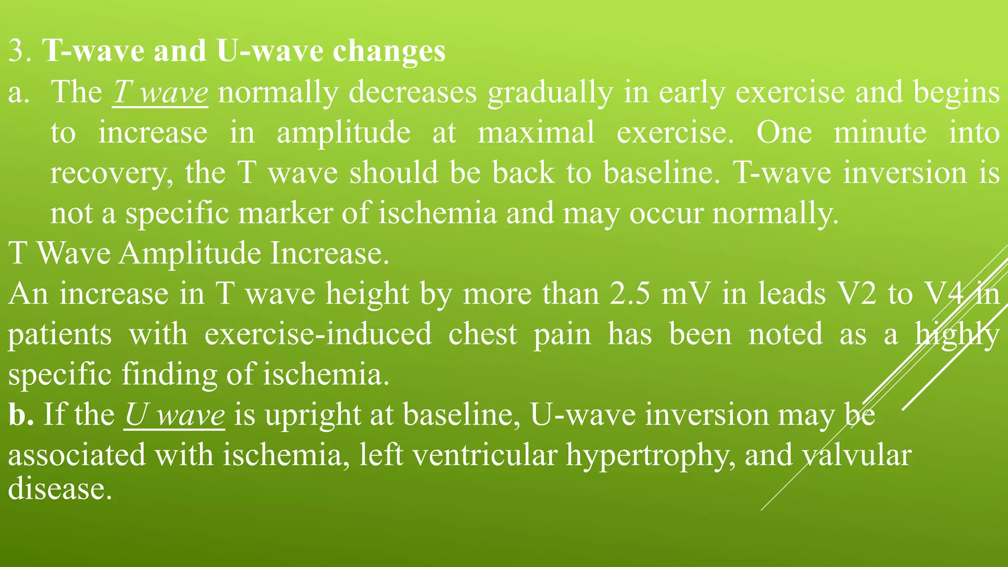 Exercise electrocardiography | PPTX