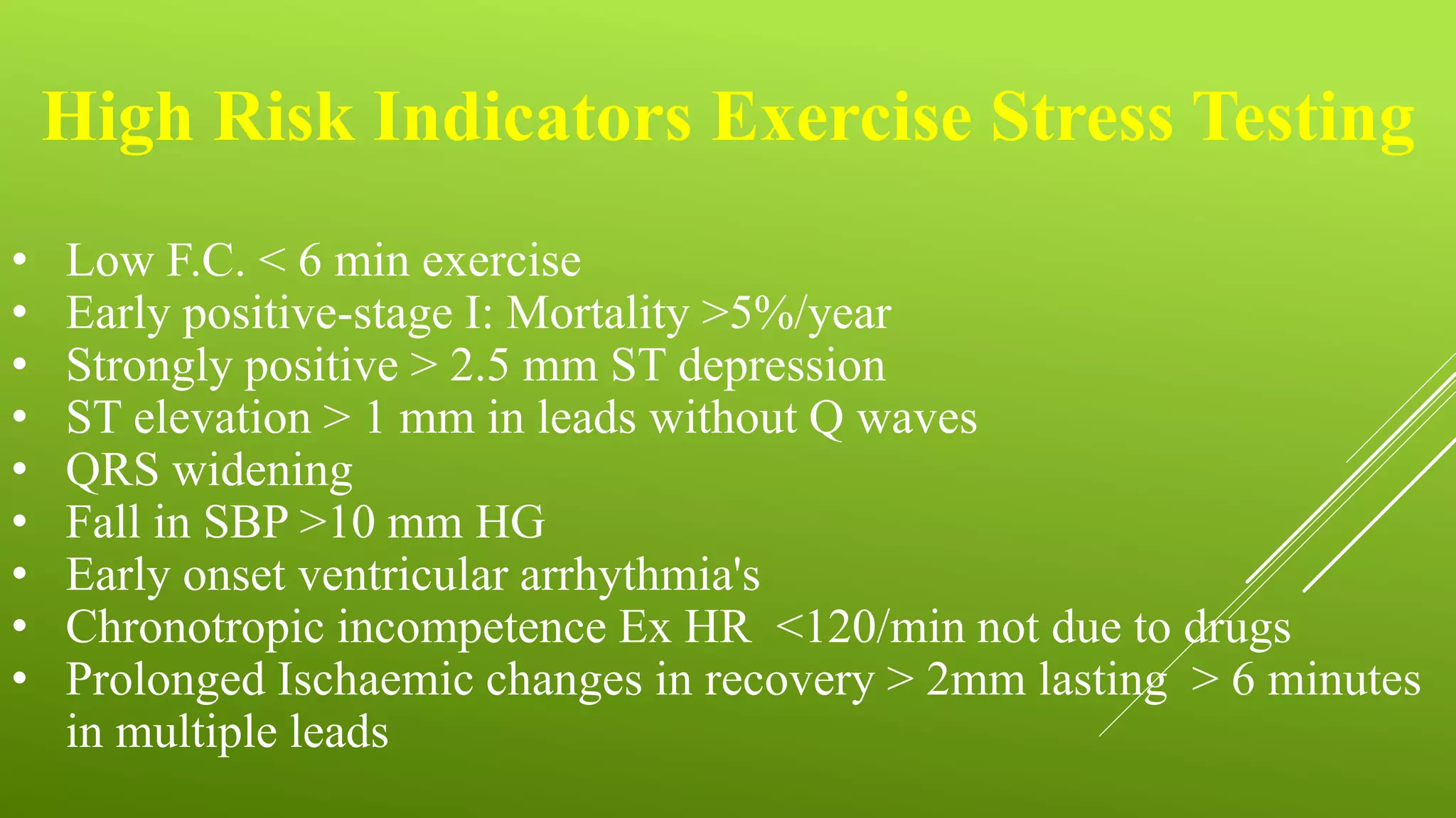 Exercise electrocardiography | PPTX