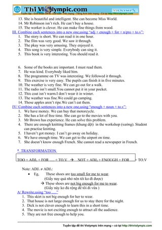 Exercise english 8 unit 1 | DOC