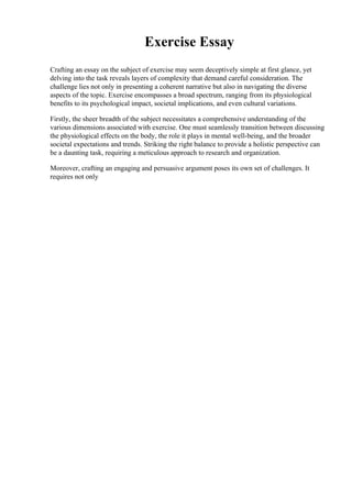 Exercise Essay.pdf