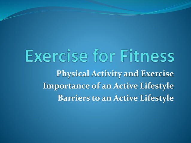 PHYSICAL EDUCATION (Exercise for Fitness) | PPTX