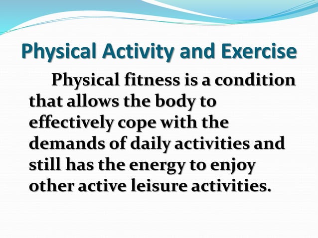 PHYSICAL EDUCATION (Exercise for Fitness) | PPTX