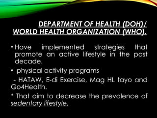 EXERCISE FOR FITNESS , subjects matters | PPTX