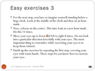 Exercise for you eyes | PPT