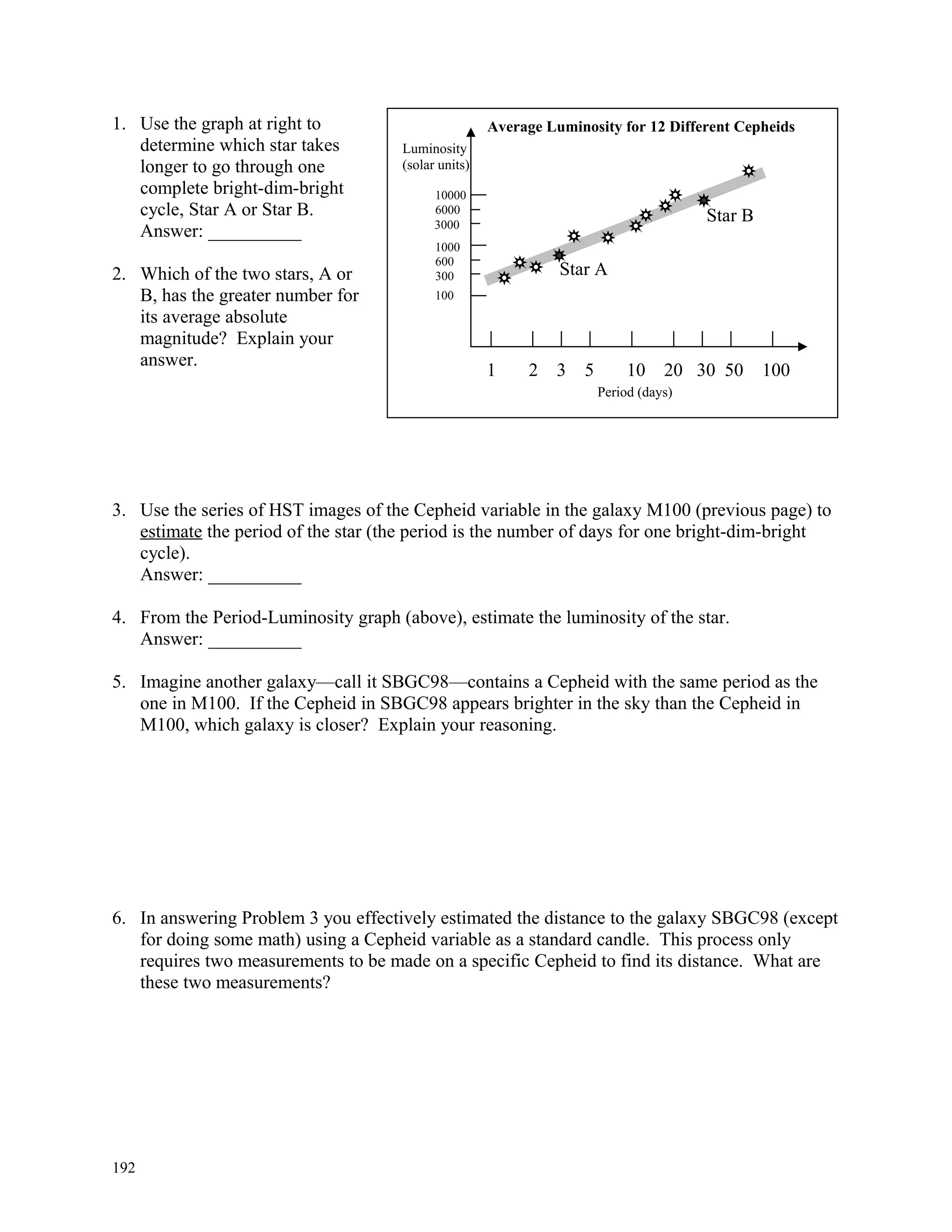 Exercise hubblelaw | DOC | Physics | Science