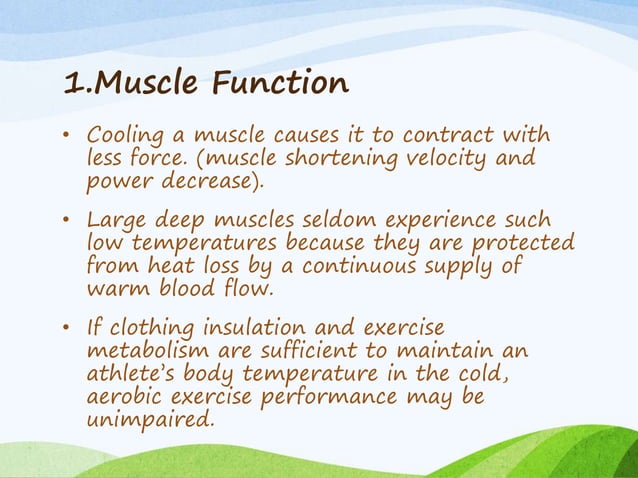 Exercise in cold | PPTX | Endocrine and Metabolic Diseases | Diseases ...