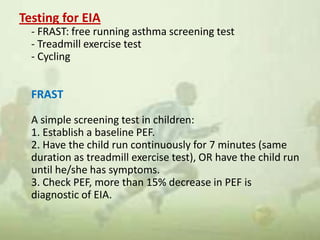 Exercise induced asthma &bronchospasm | PPTX