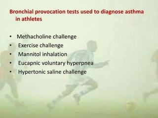Exercise induced asthma &bronchospasm | PPTX