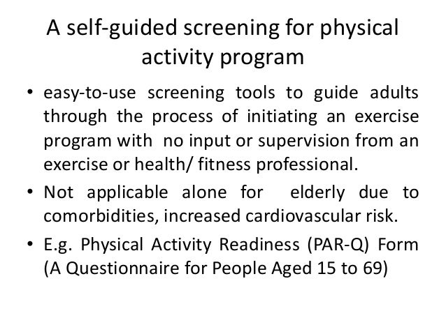 Exercise in elderly | PPTX | Heart and Cardiovascular Diseases | Diseases and Conditions