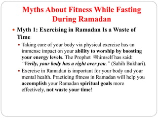 Exercise in ramadan | PPT