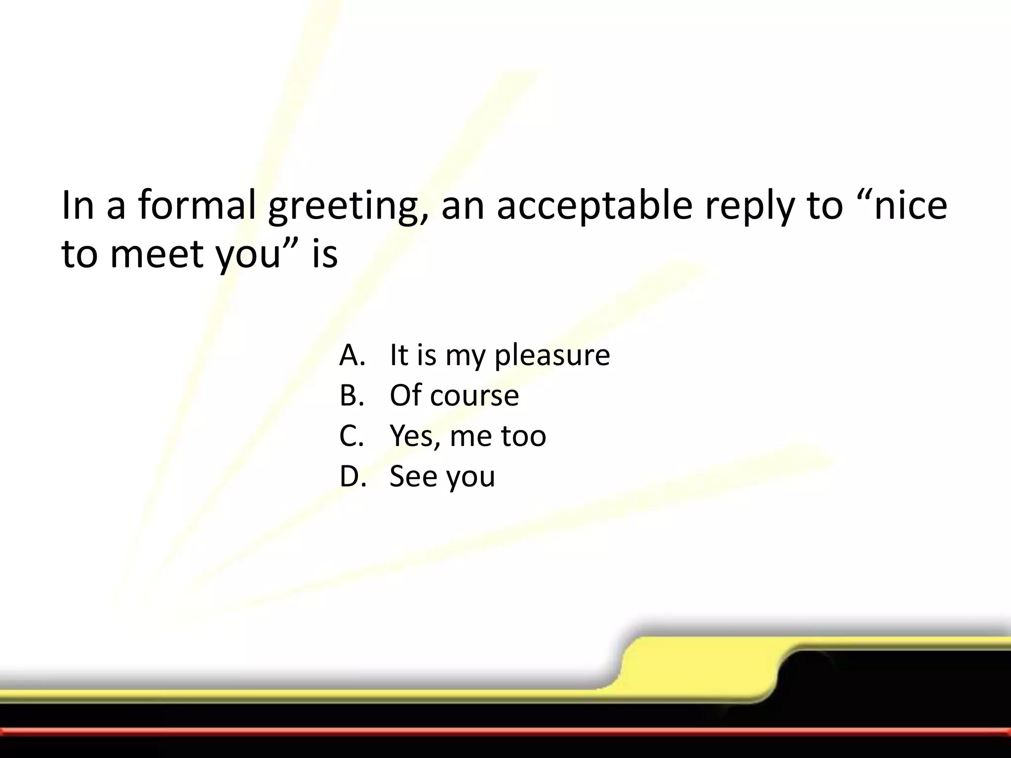 Exercise introducing yourself_lesson_2 | PPT