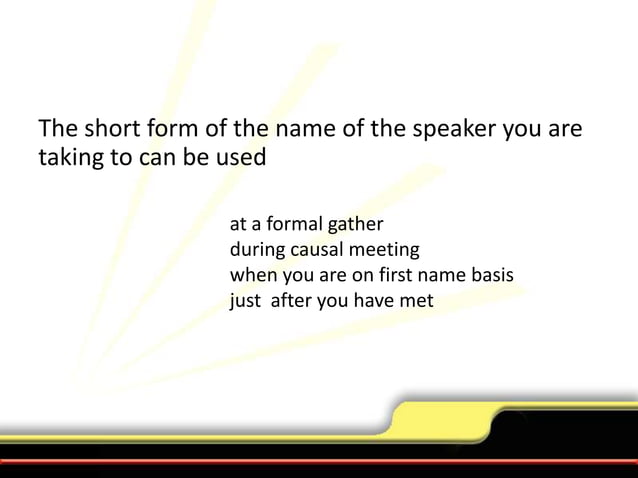 Exercise introducing yourself_lesson_2 | PPT