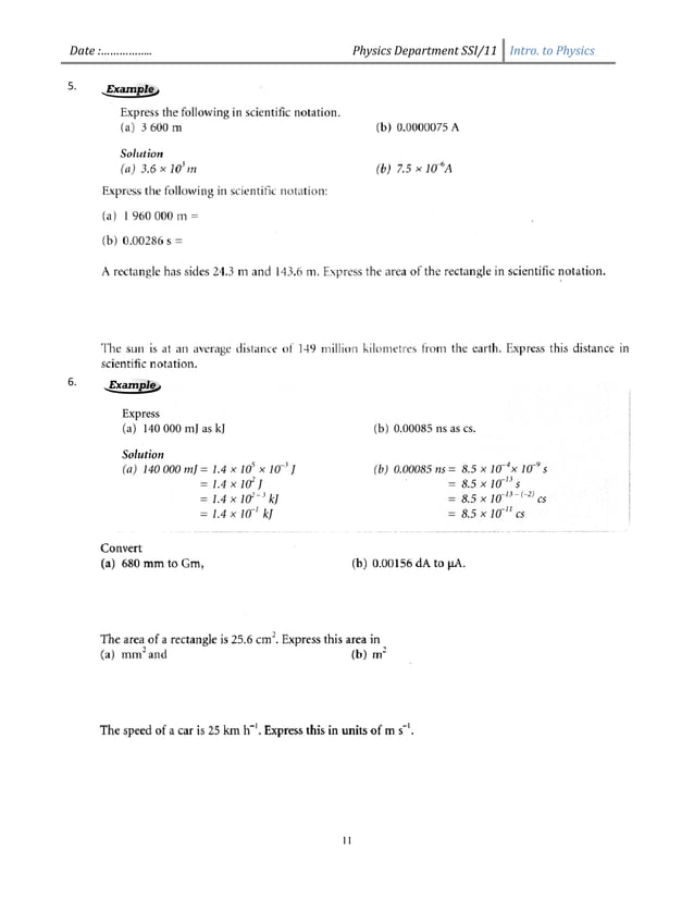 Exercise intro to physics | PDF