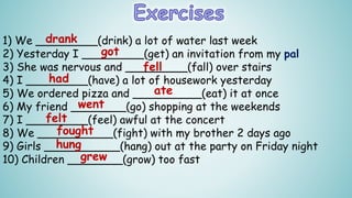 EXERCISE IRREGULAR VERB.pptx