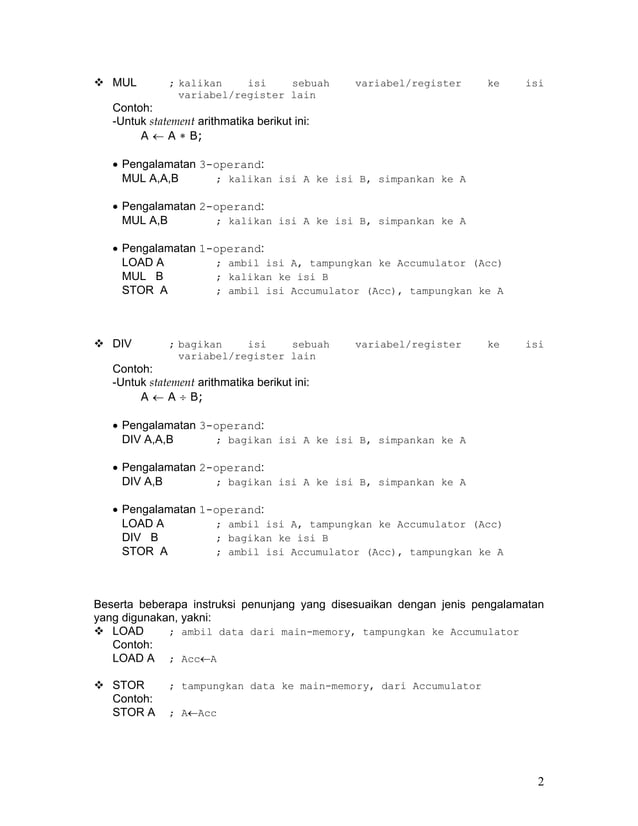 Mnemonic Instruction | PDF