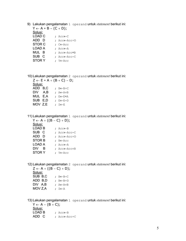 Mnemonic Instruction | PDF
