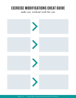 Exercise Modification Guide | PDF | Participant Sports | Fitness and ...