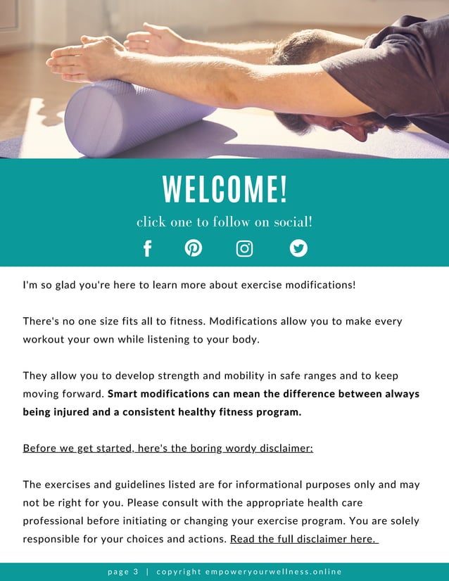 Exercise Modification Guide | PDF | Participant Sports | Fitness and ...