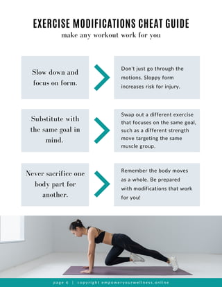 Exercise Modification Guide | PDF | Participant Sports | Fitness and ...