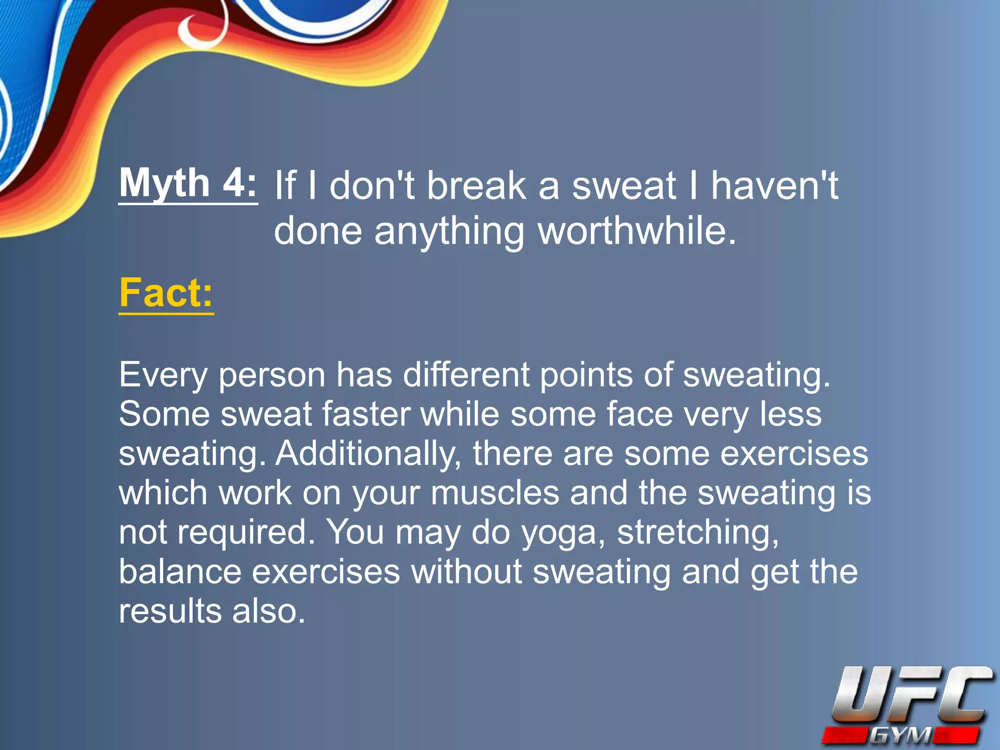 Exercise Myths | PPT