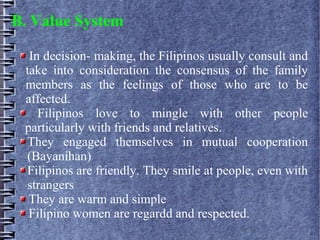 Filipino culture and values | ODP