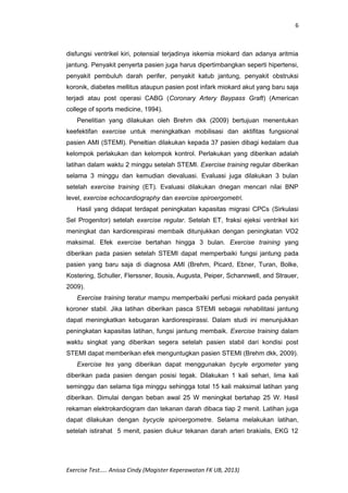 Exercise pada pasien stemi | PDF