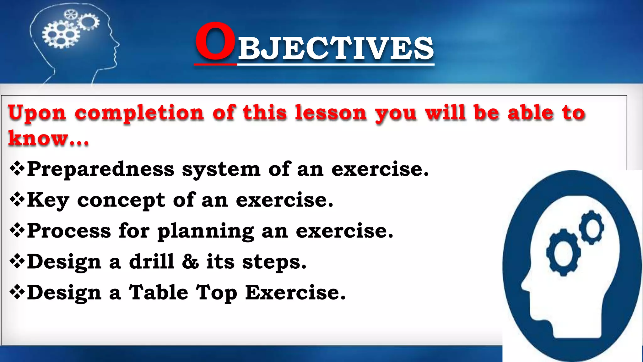 Exercise panning process & discussion | PPTX