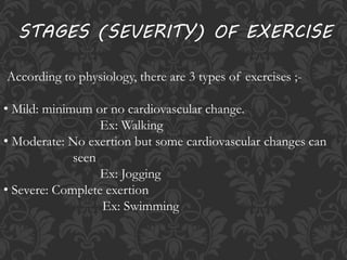Exercise physiology | PPTX