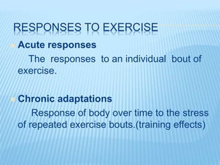 Exercise physiology | PPTX | Heart and Cardiovascular Diseases ...