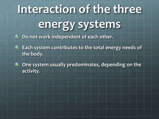 Exercise physiology 3 | PPTX