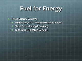 Exercise physiology 3 | PPTX