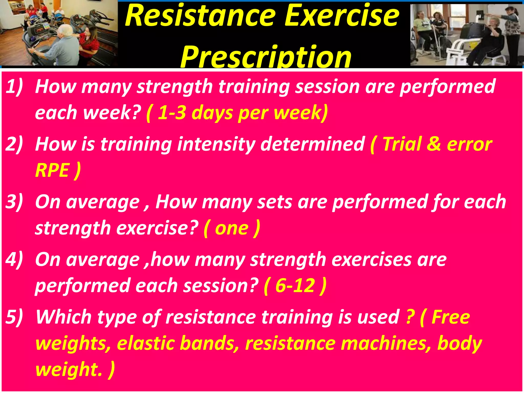 Exercise prescription | PPTX