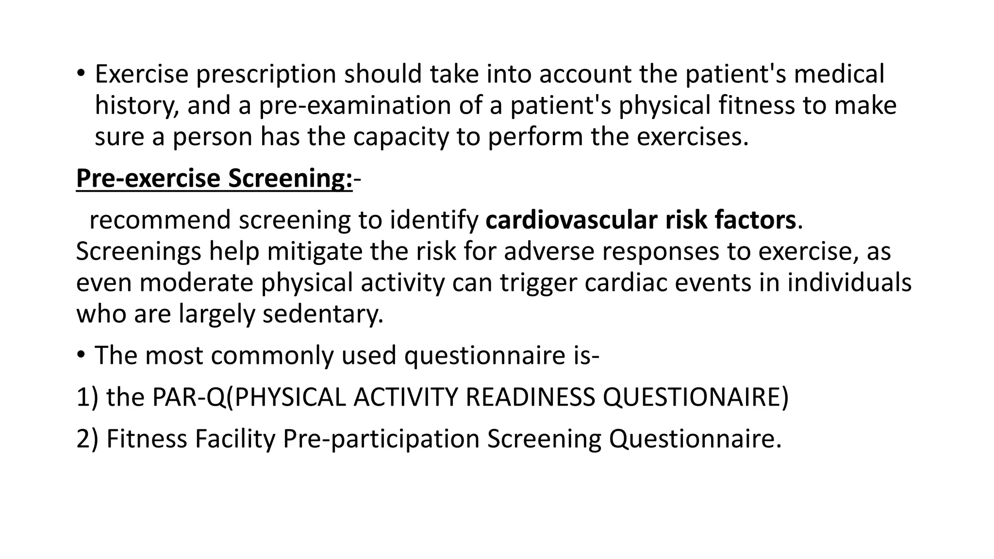EXERCISE PRESCRIPTION by PHYSIOTHERAPIST | PPTX