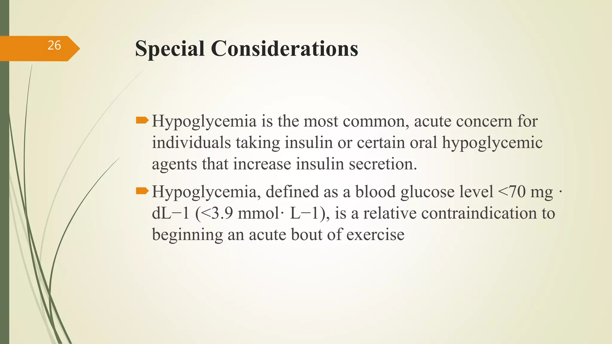 Exercise prescription in diabetes mellitus | PPTX