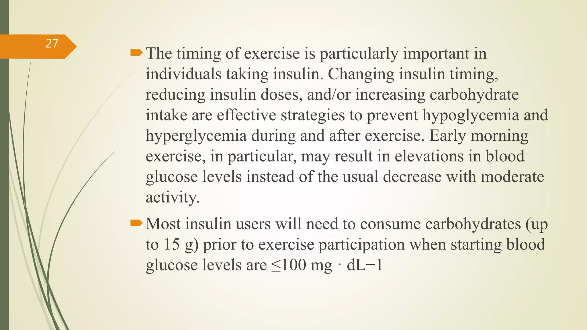 Exercise prescription in diabetes mellitus | PPTX