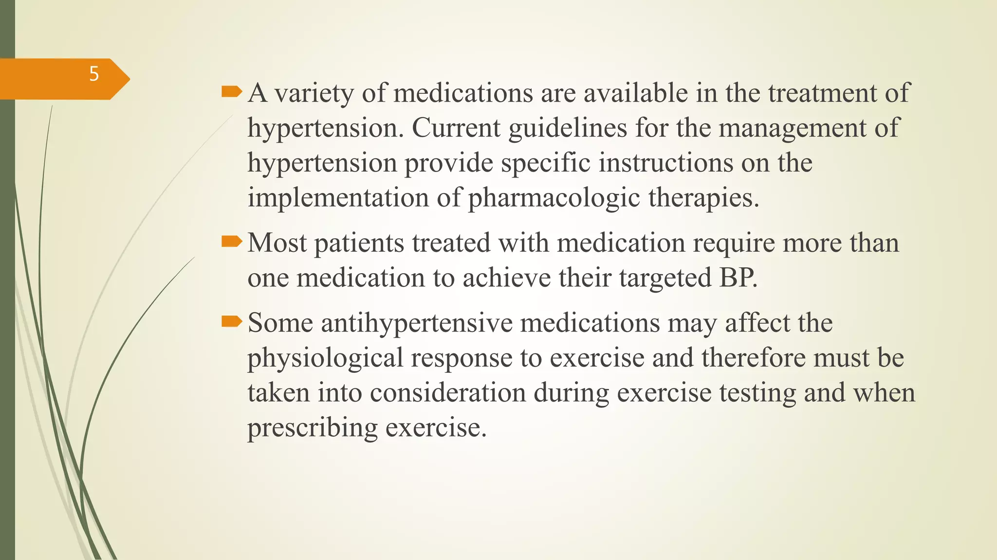 Exercise prescription in Hypertension | PPTX