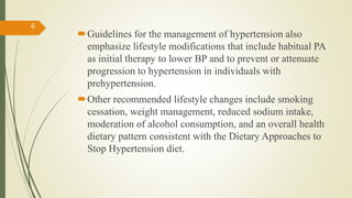 Exercise prescription in Hypertension | PPTX