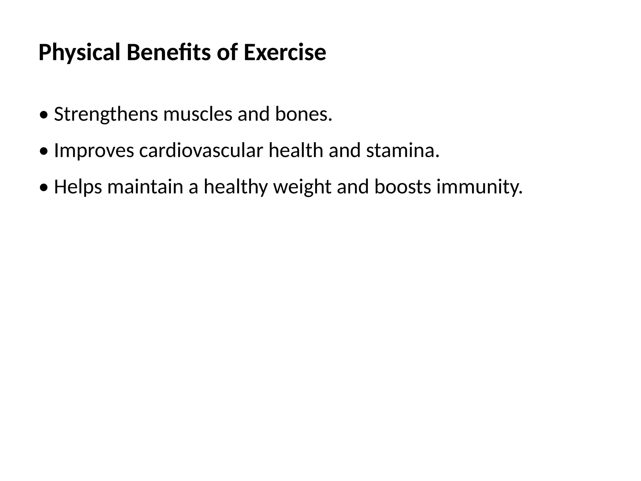 Introduction to Exercise & Physical Benefits of Exercise | PPTX