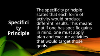 exercise principle.pptx pathfit 2 report week 1 | PPT