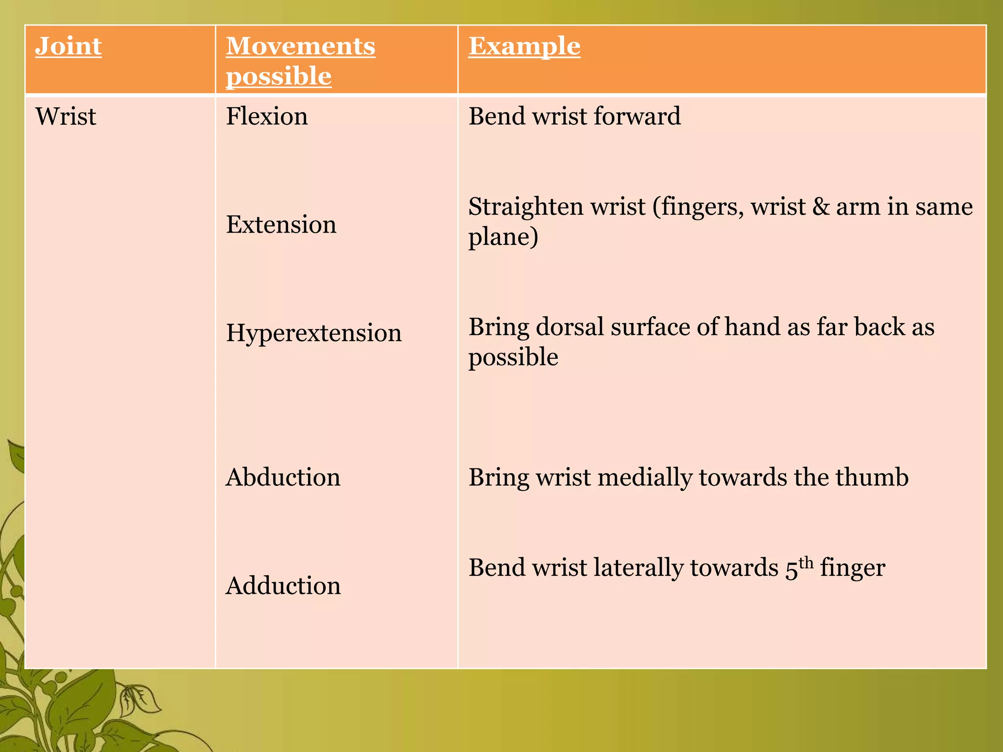Exercise & range of motion exercise | PPTX