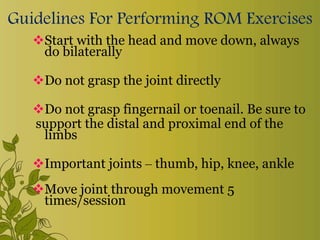 Exercise & range of motion exercise | PPTX