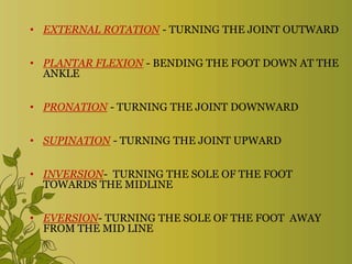 Exercise & range of motion exercise | PPTX