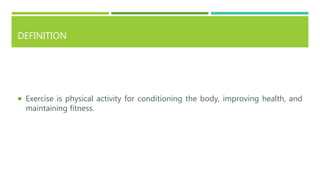Exercise & rom exercise | PPT