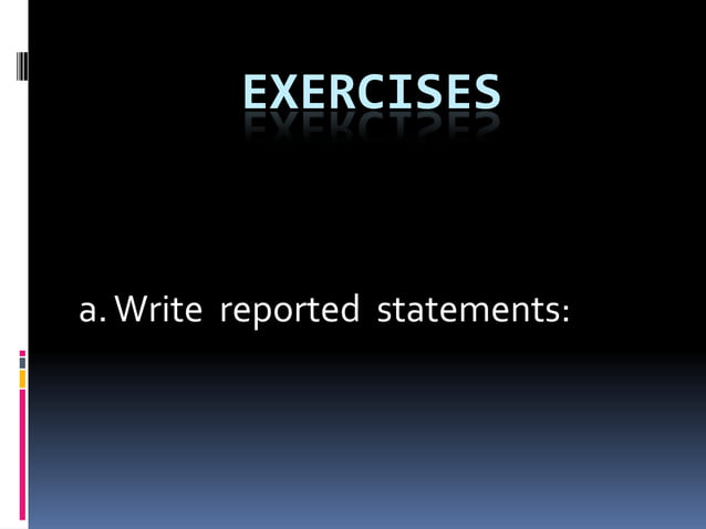 report. statement | PPT