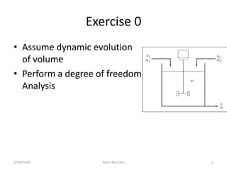 Process Dynamics Exercises and their solutions | PPTX