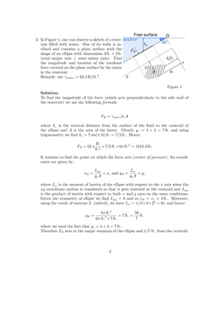 Fluid Mechanics Exercises | PDF