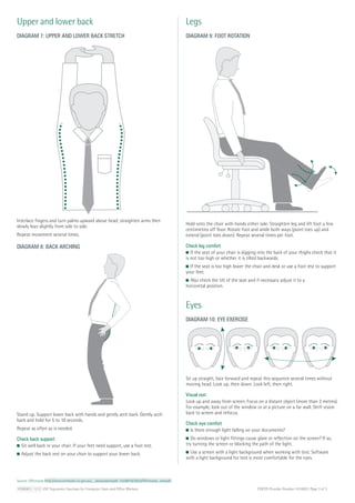 Exercises for-computer-users-and-office-workers | PDF | Foot Health ...