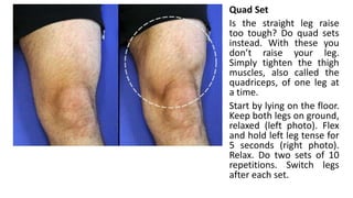 Exercises for Knee Osteoarthritis | PPT