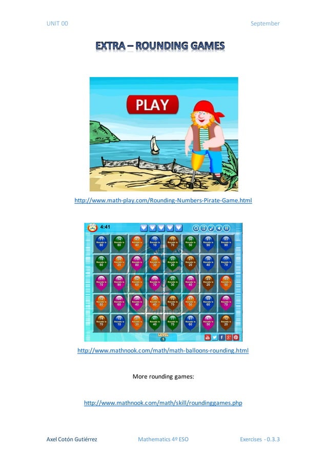 4 ESO Academics - Unit 0 - Exercises 0.3 | PDF